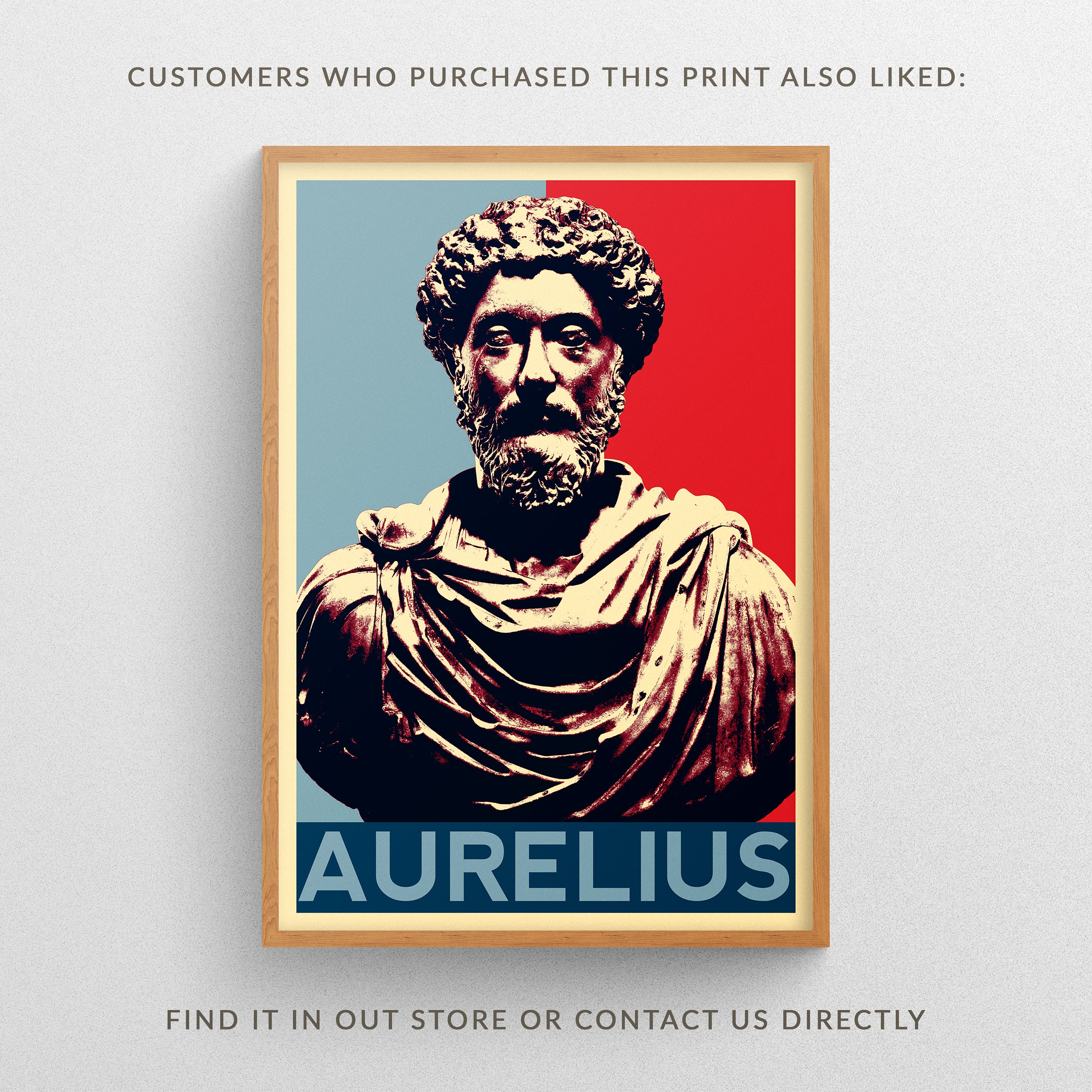 Marcus Aurelius Original Art Print Photo Poster Gift Home | Etsy