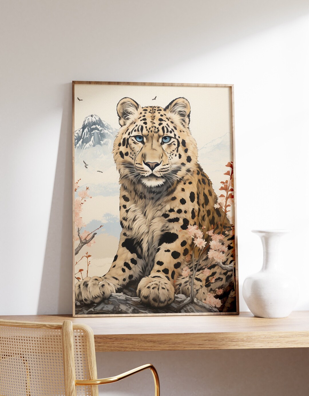 Japanese Cheetah Poster | Animal Poster | Cheetah Art Print | Animal ...