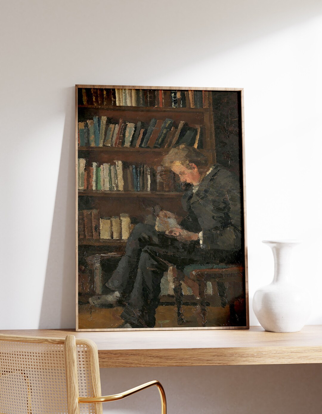 Edvard Munch Prints | Andreas Reading (1882–1883) | Vintage Painting ...