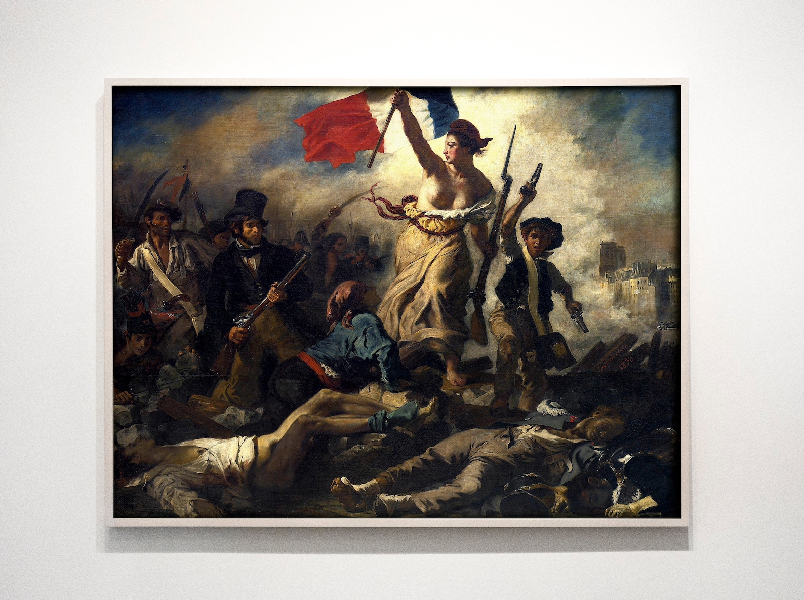 Eugene Delacroix - Liberty Leading the People (1830) - Reproduction of ...