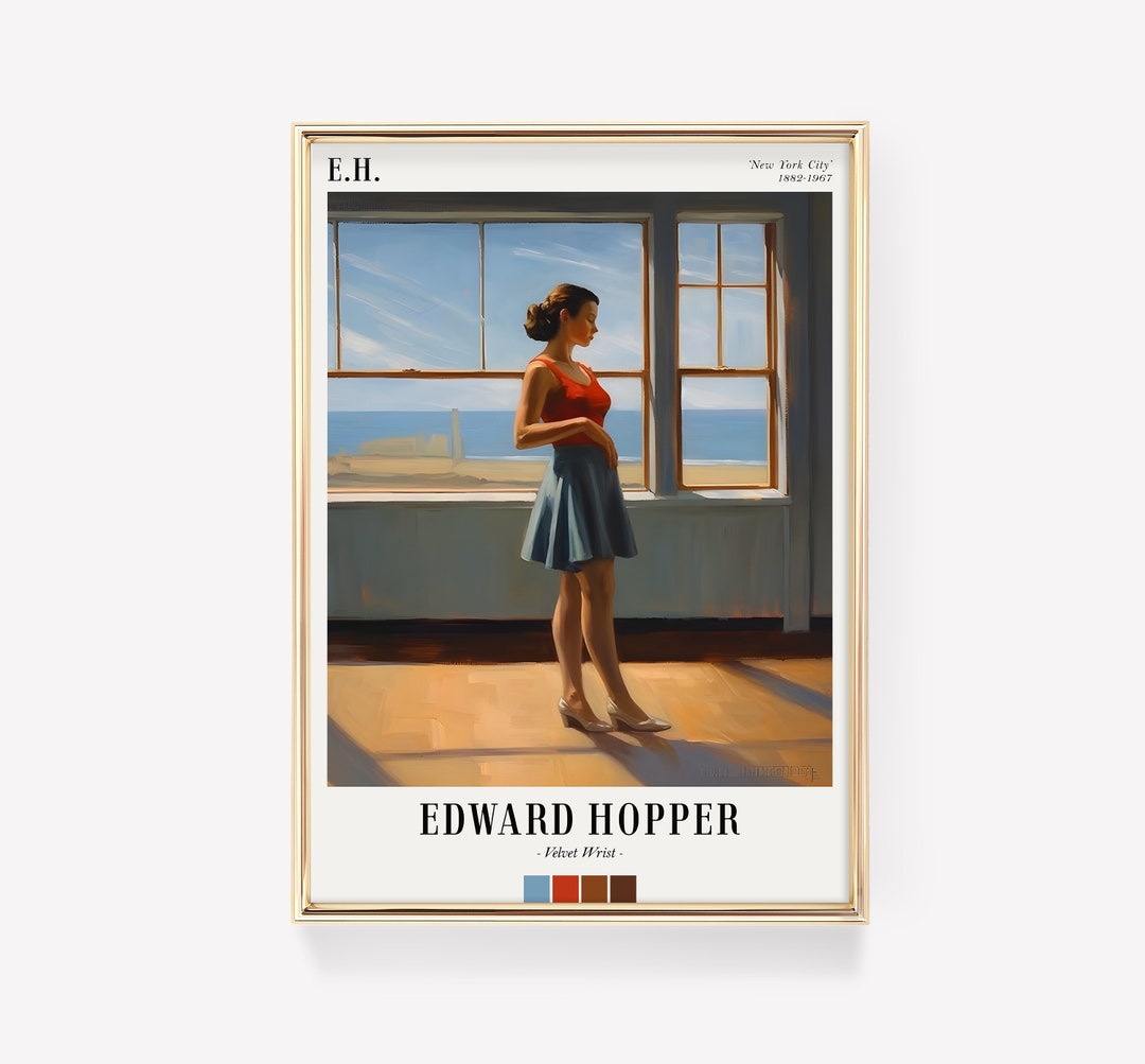 Edward Hopper Exhibition Poster | Mid Century Modern | Victorian Female ...