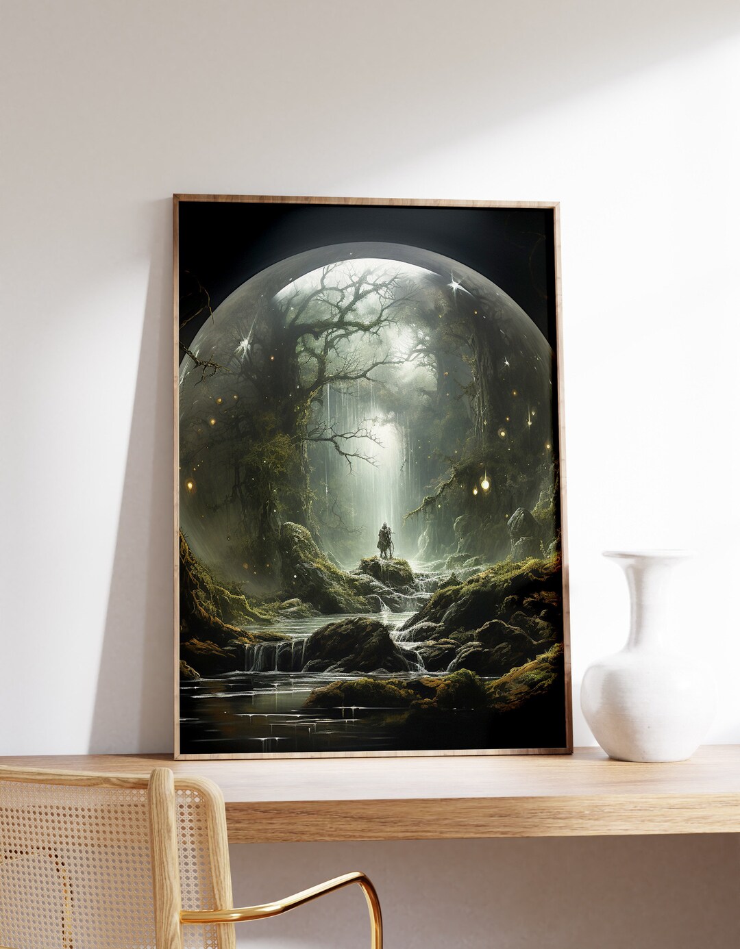 Crystal Ball | Cottagecore Wall Art | Moody Botanical Wall Art | Gothic ...