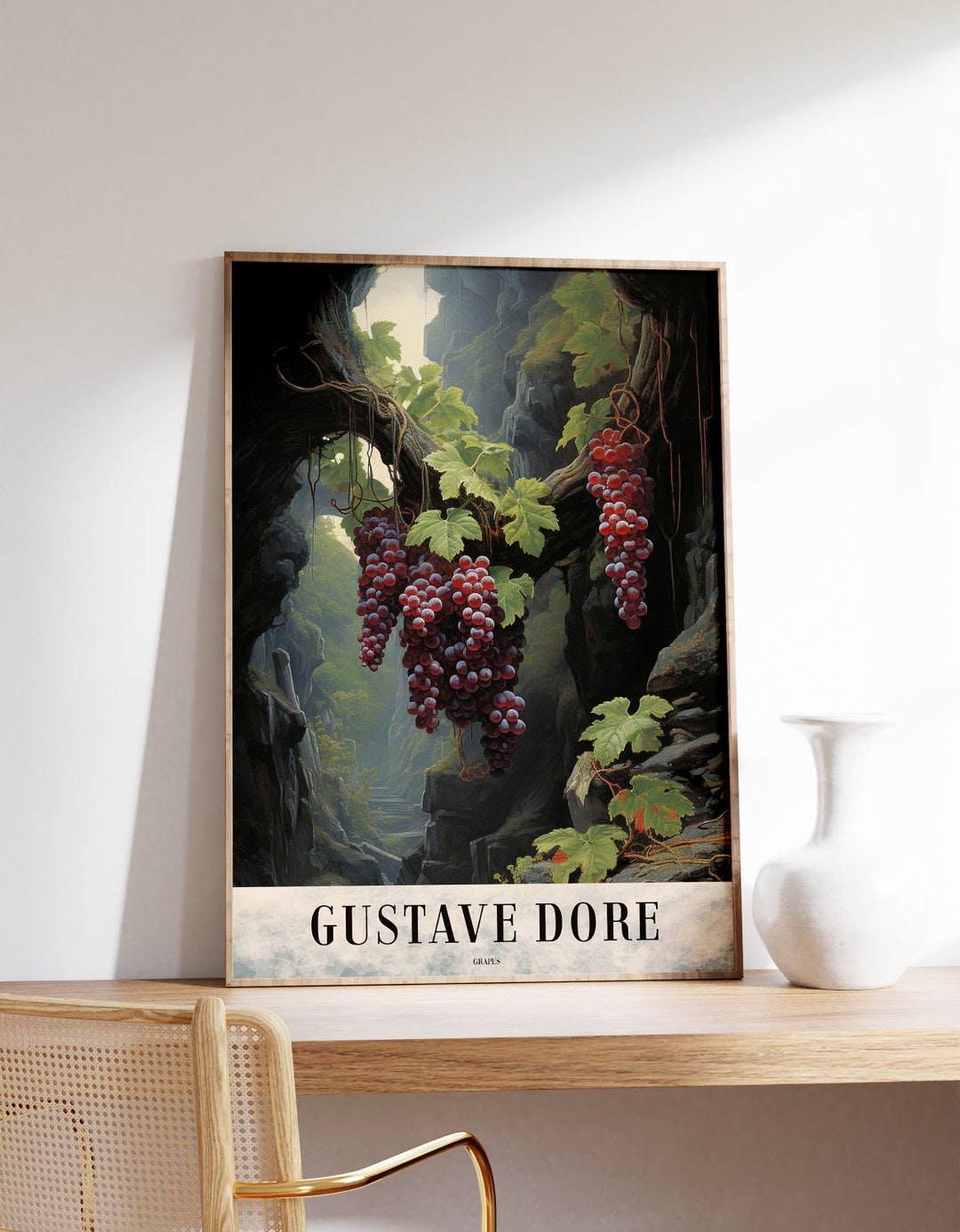 Grapes Art | Gustave Dore | Gothic Wall Art | Aesthetic Wall Art ...