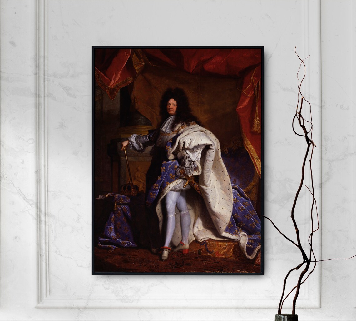 Hyacinthe Rigaud Portrait of Louis XIV 1701 Poster - Etsy