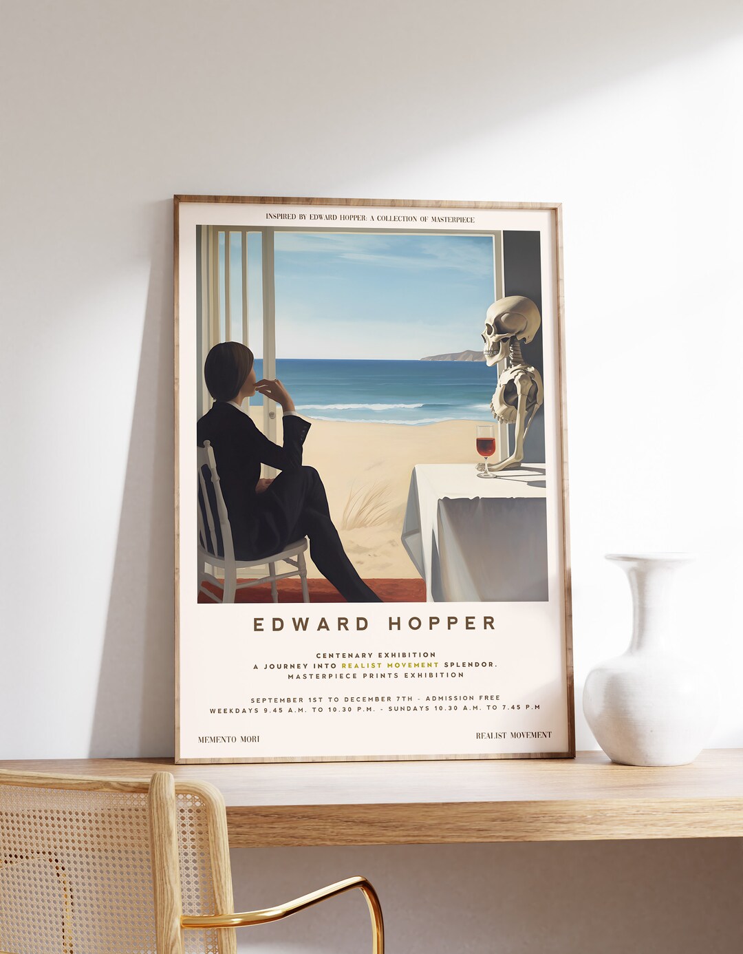 Edward Hopper Exhibition Print | Memento Mori Print | Cottagecore Print ...