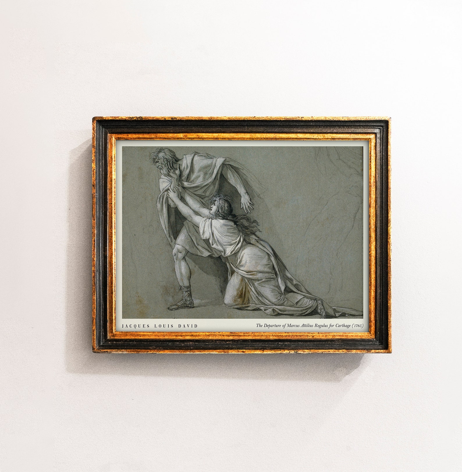 Jacques Louis David Art Print | the Departure of Marcus Attilius ...