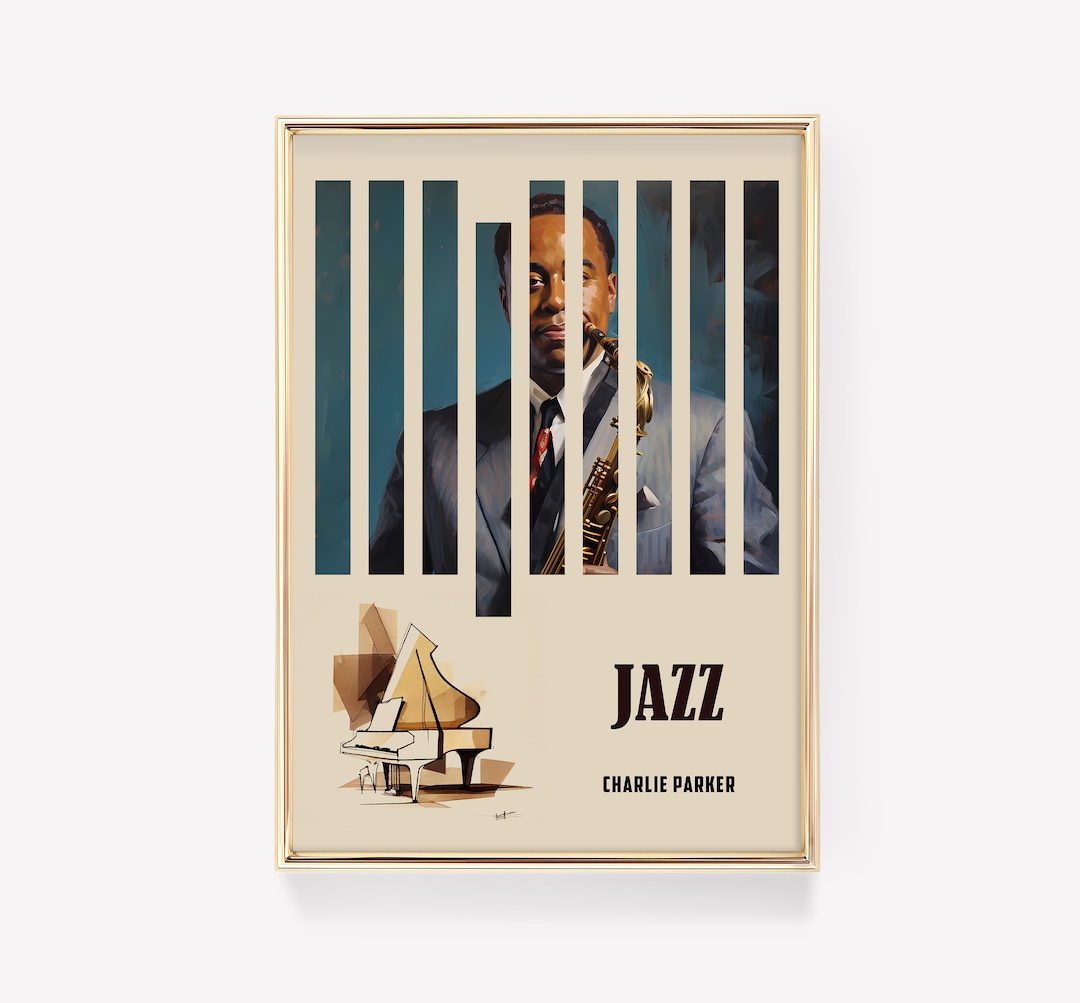Charlie Parker | Musical Decor | Jazz Poster | Jazz Portrait | Jazz ...