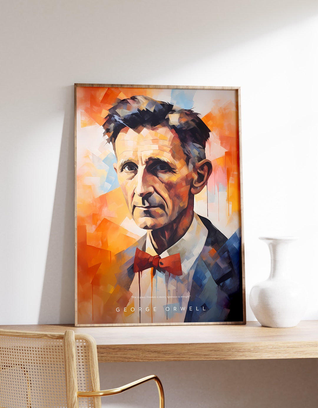 George Orwell Poster | Philosopher Print | Bookworm Gift | Quote Decor ...