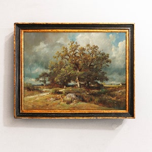 Jules Dupré - the Old Oak (1870) | Vintage Poster | Countryside ...