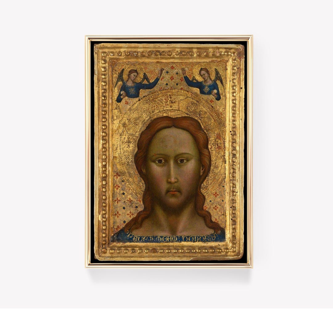 Simone Martini | Christ Blessing | Religious Art | Vintage Painting ...