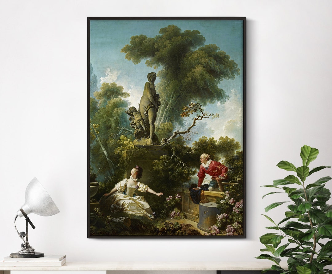 Jean Honore Fragonard - the Progress of Love, the Meeting (1771) | Home ...