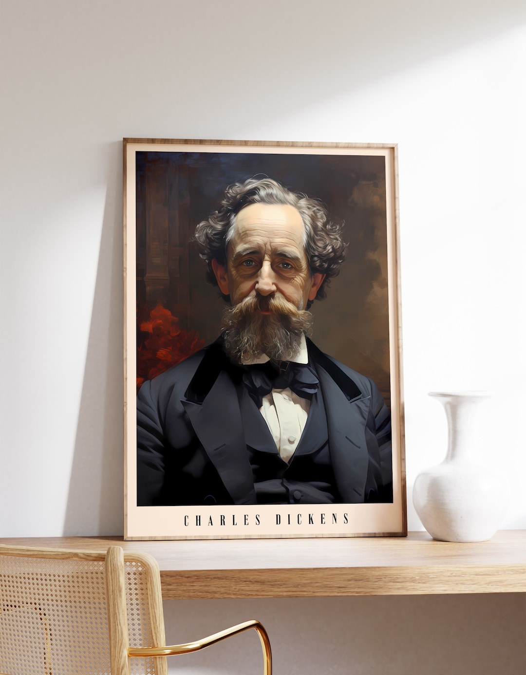 Charles Dickens Print | Author Print | Charles Dickens Poster ...