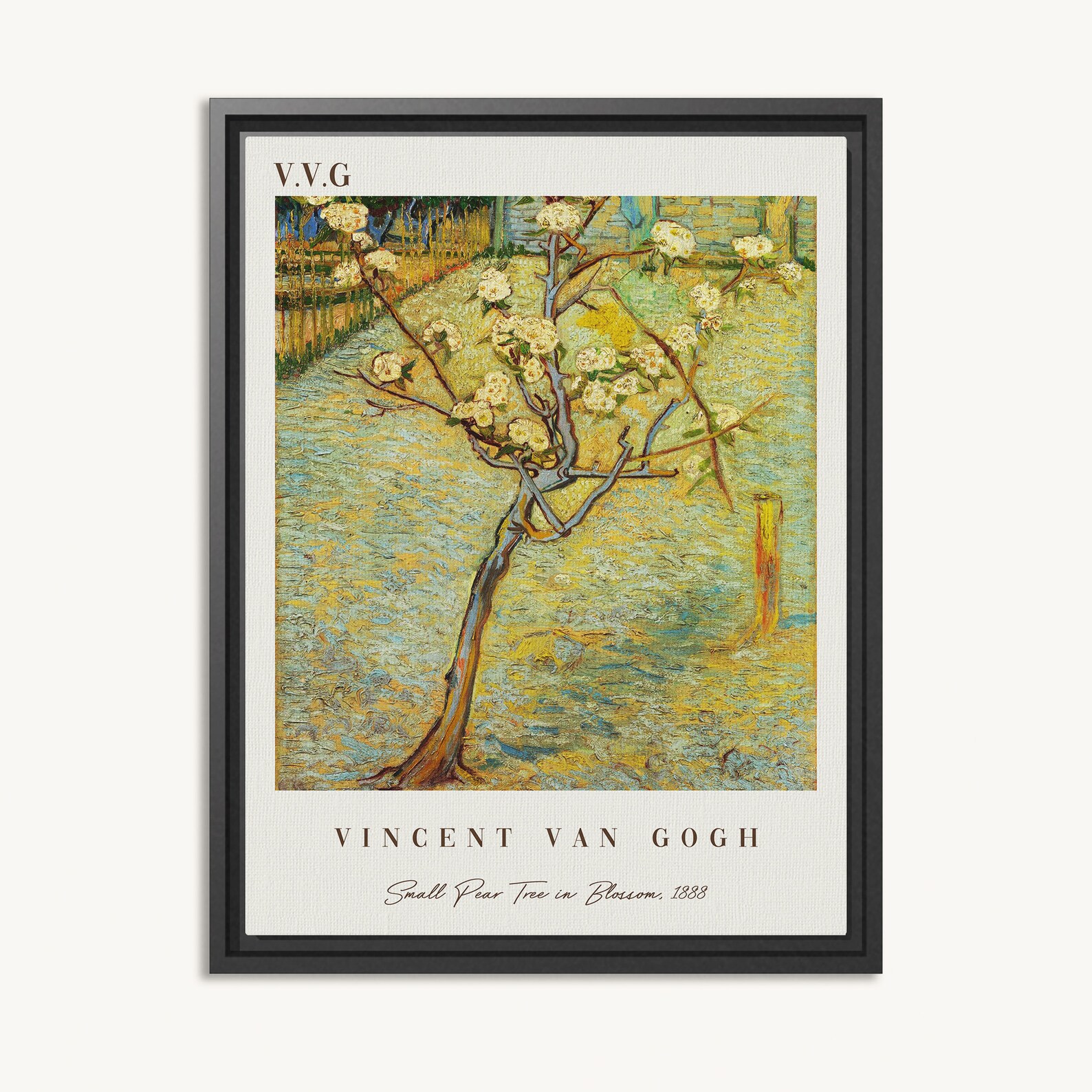 Van Gogh Poster | Small Pear Tree in Blossom | Exhibition Poster ...