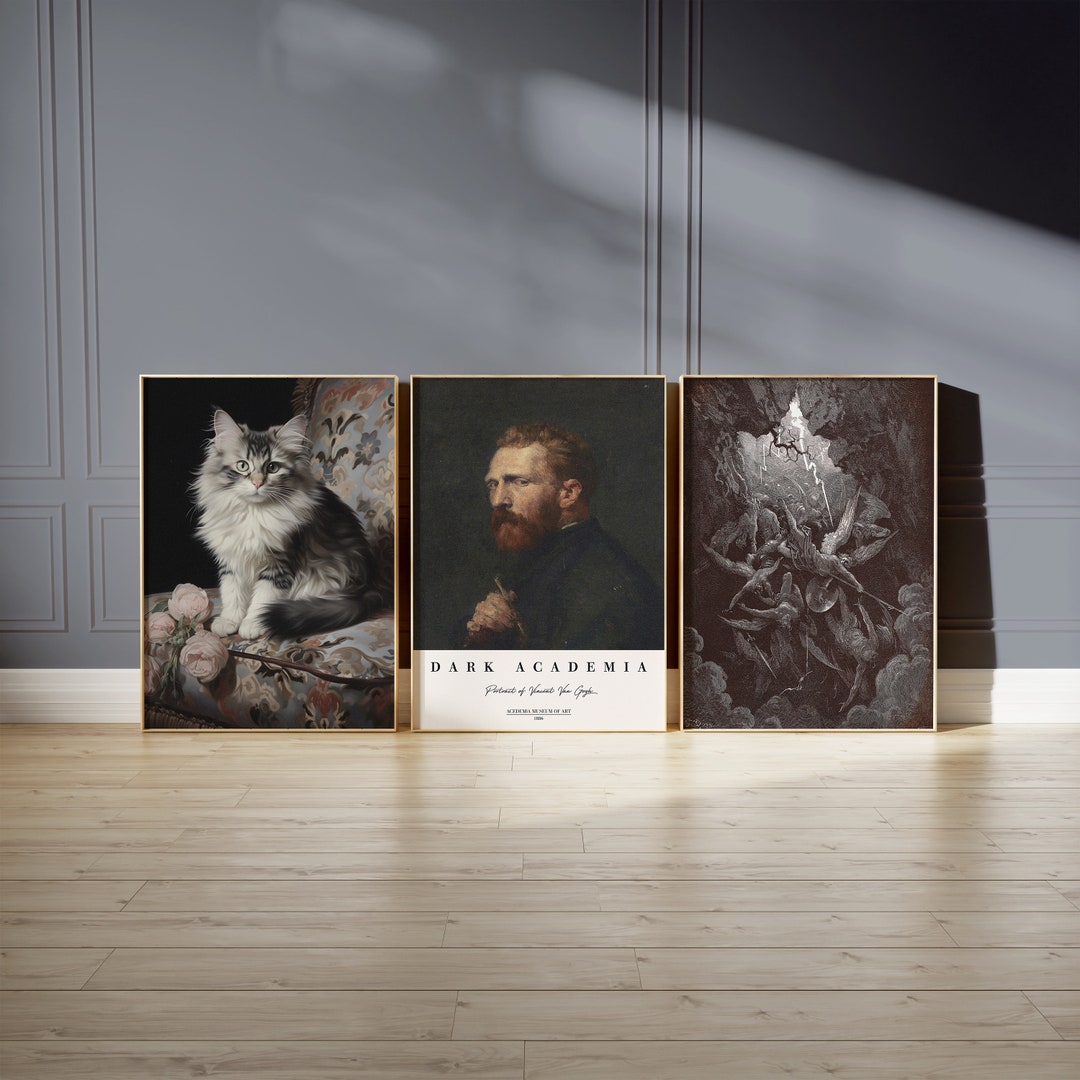 Dark Academia Set of 3 Posters | Dark Academia Art Poster | Dark ...