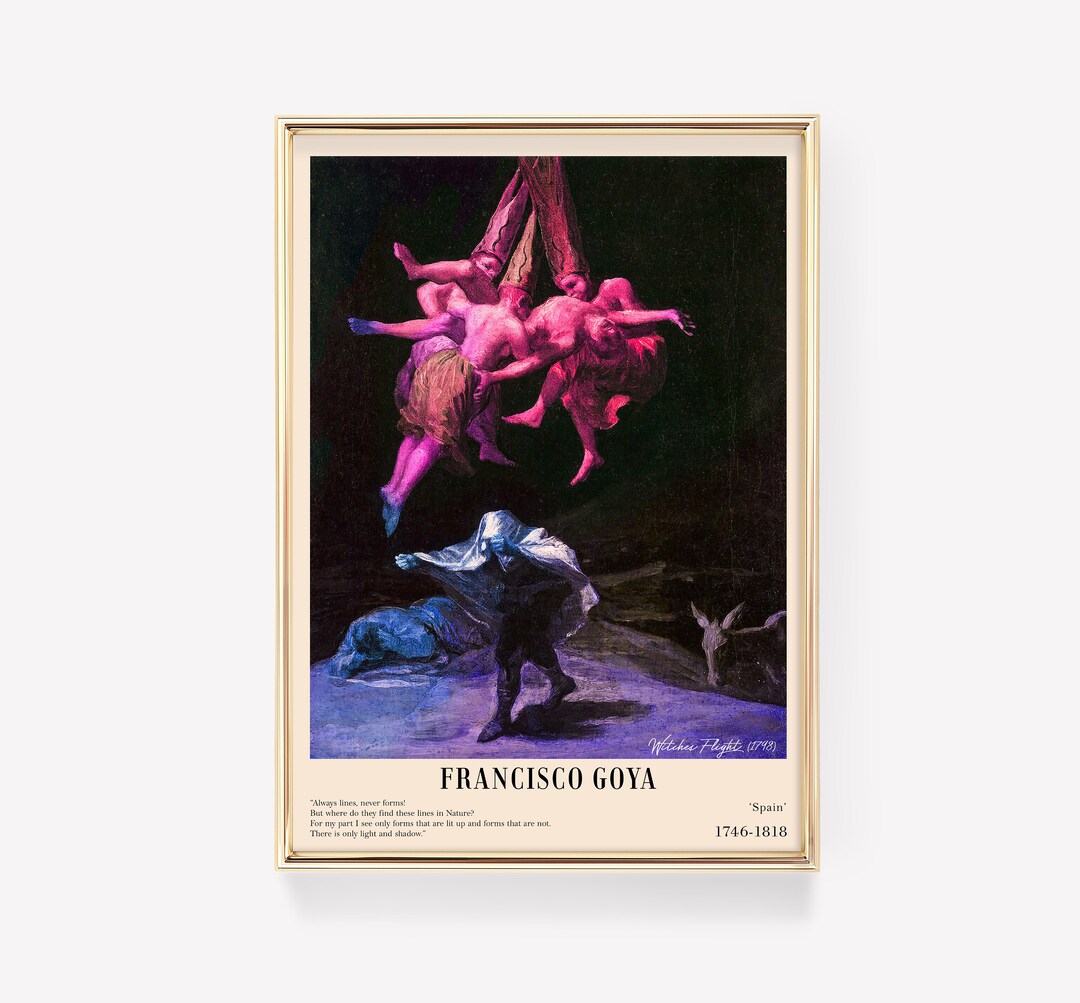 Francisco Goya Exhibition Poster | Vintage Painting | Pop Art Wall Art ...