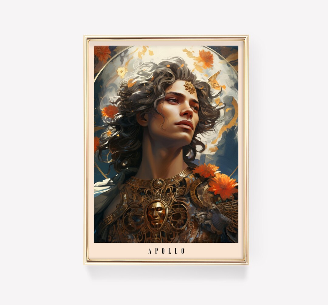 Apollo Poster | Mythology Poster | Ancient Greece Art | Mythical Poster ...