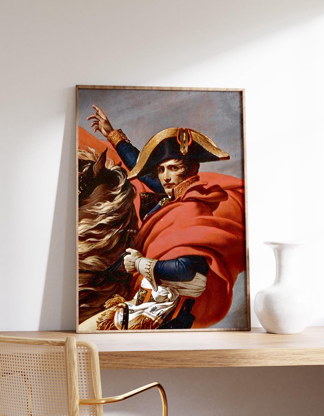 Napoleon Crossing the Alps | Jacques-louis David | Iconic Painting ...