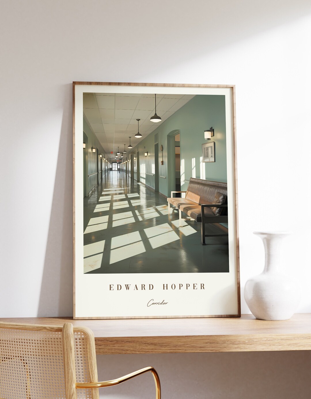 Corridor Painting | Edward Hopper | Corridor Poster | Mid Century ...
