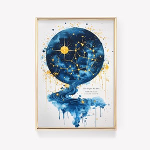 Where We Met Map Poster | Custom Star Map Print | the Night We Met ...