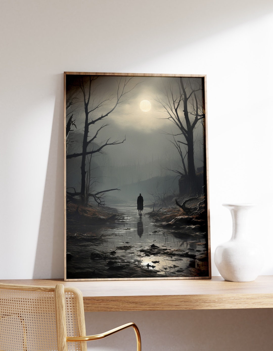 Vampire | Cottagecore Wall Art | Moody Botanical Wall Art | Gothic Era ...