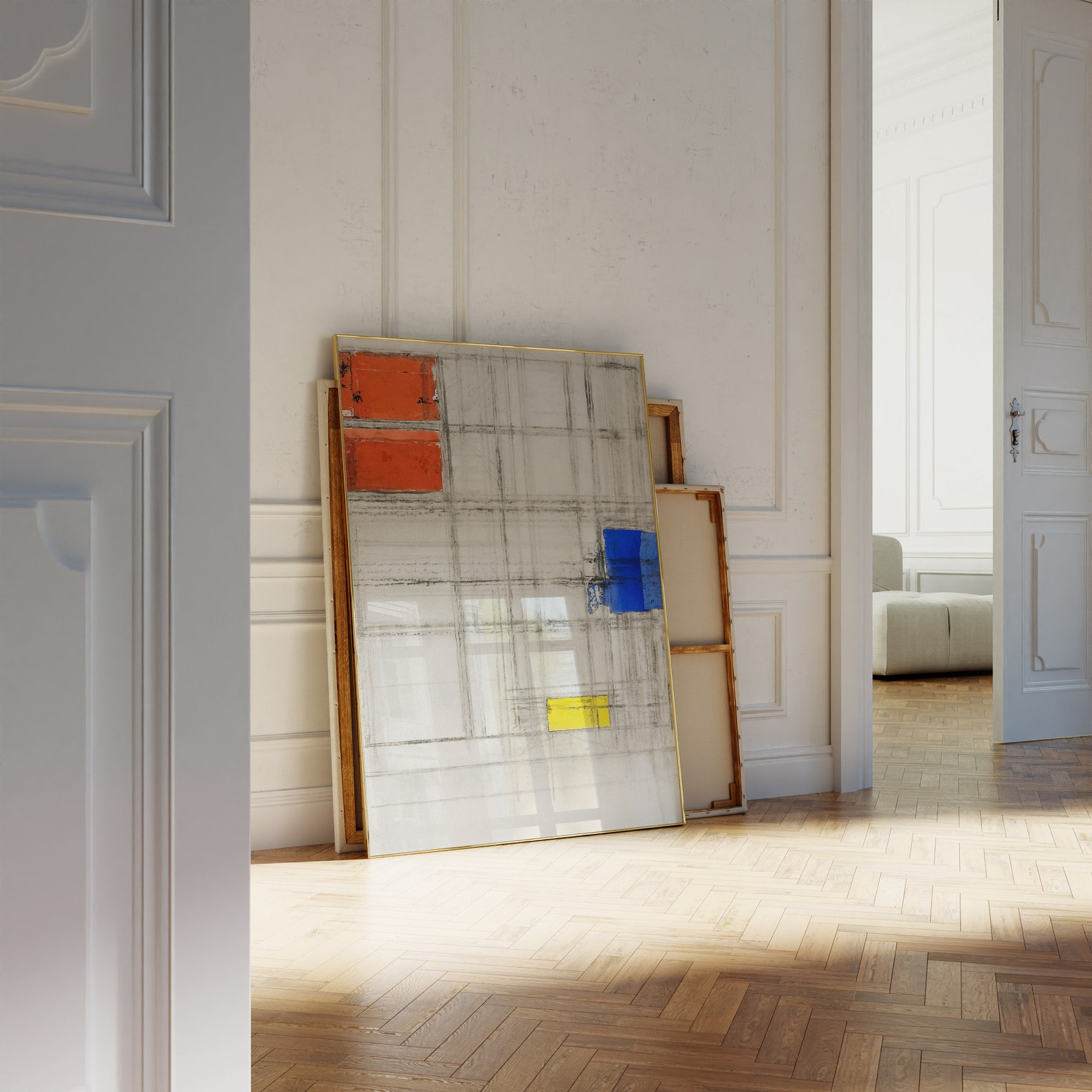 Study for a Composition by Piet Mondrian | Abstract Art Print | Vintage ...