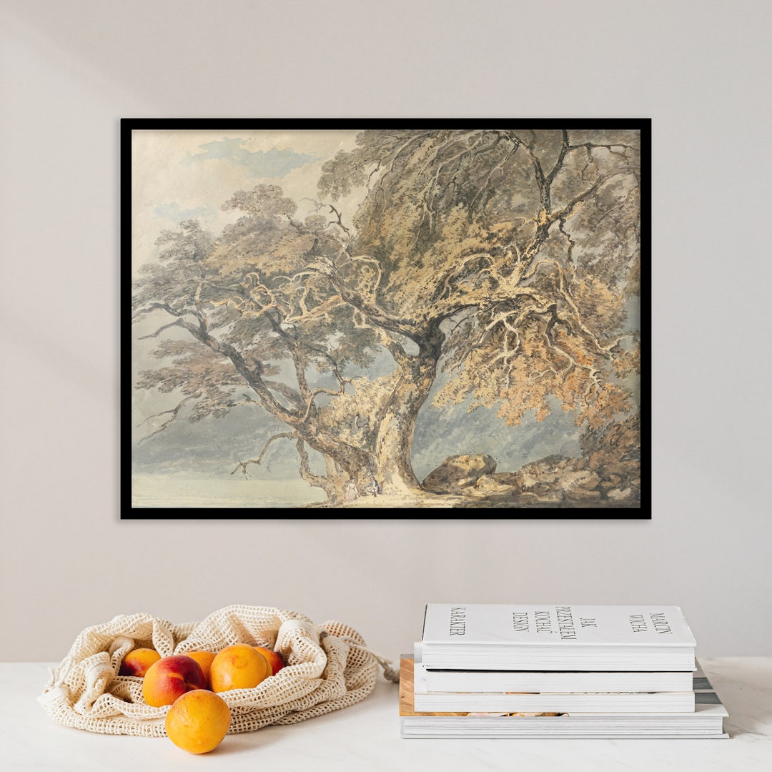 William Turner - A Great Tree (1796) | Vintage Landscape Nature ...