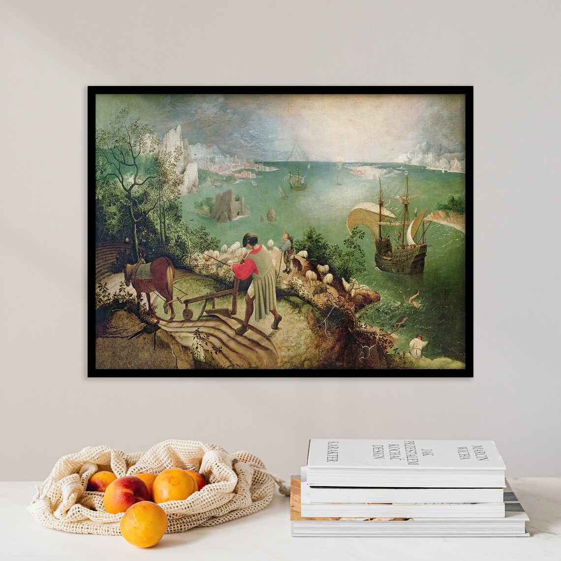 Pieter Bruegel the Elder Landscape With the Fall of Icarus | Etsy