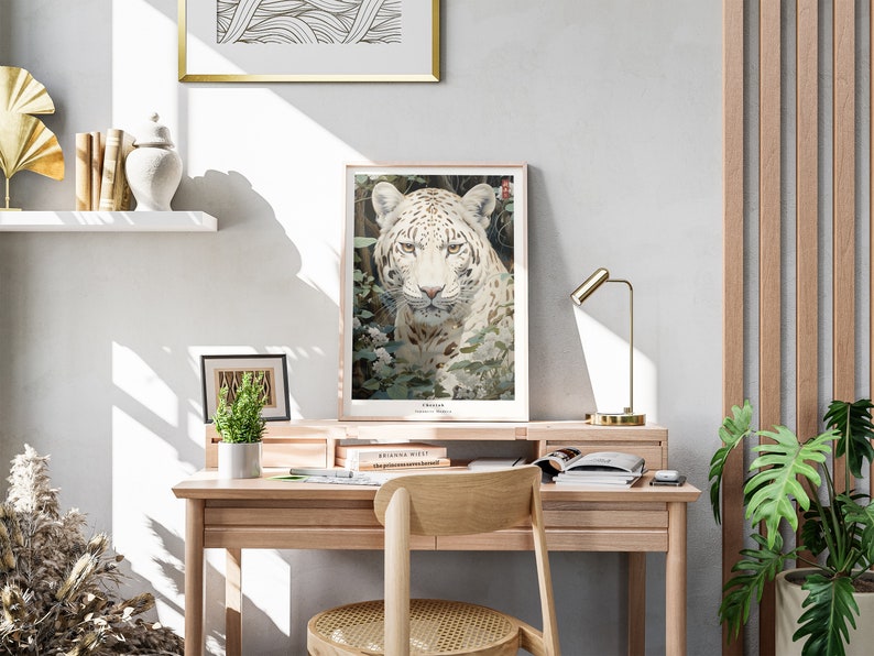 Japanese Art Print | Cheetah Print | Animal Wall Art | Traditional ...