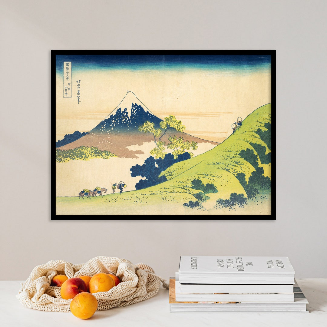 Katsushika Hokusai - Inume Pass Koshu (1830) - Painting Photo Poster ...