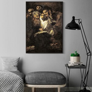 Francisco Goya - Men Reading (1823) - Painting Photo Poster Print Art ...