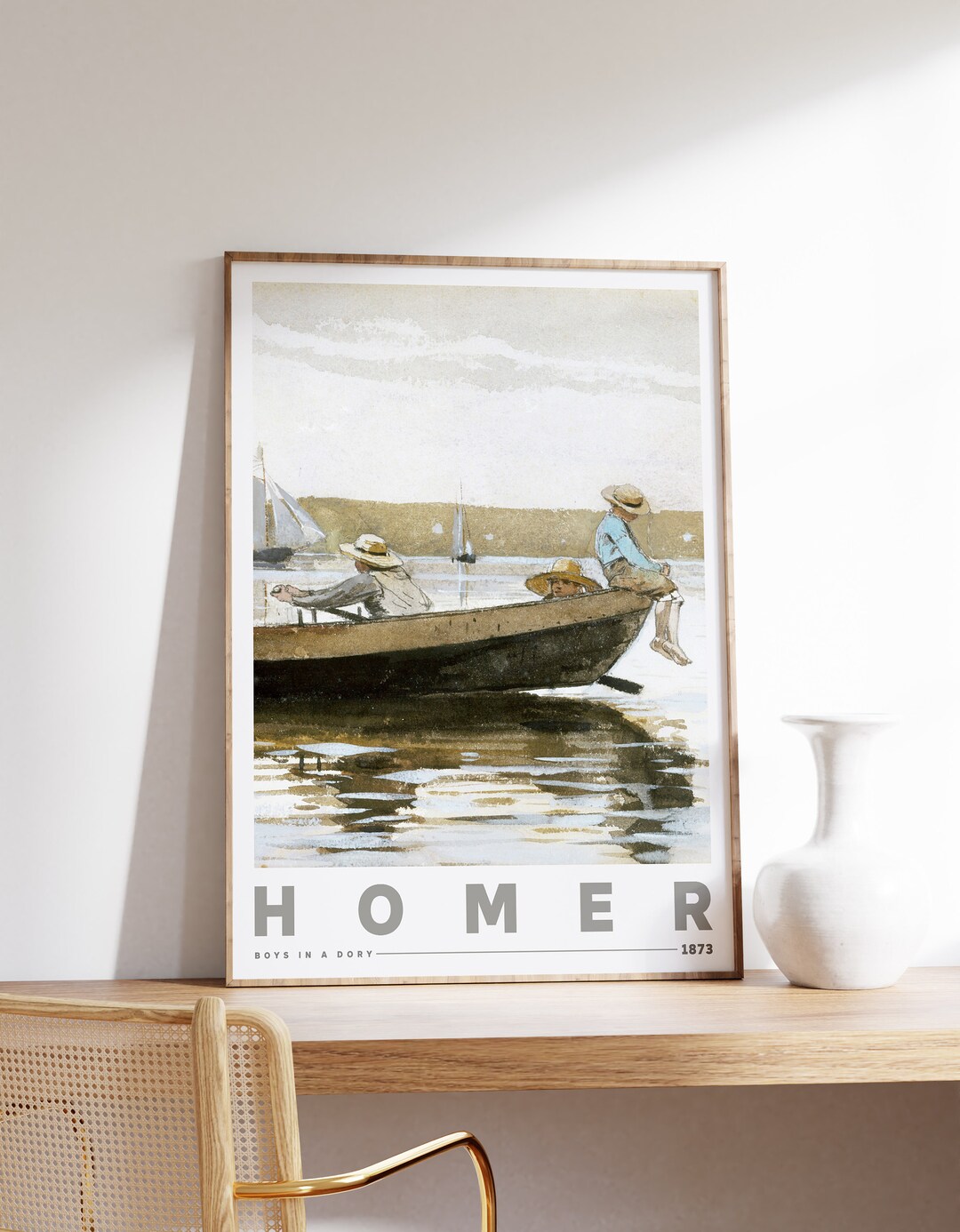 Winslow Homer Print | Boys in a Dory (1873) | Farmhouse Decor | Museum ...