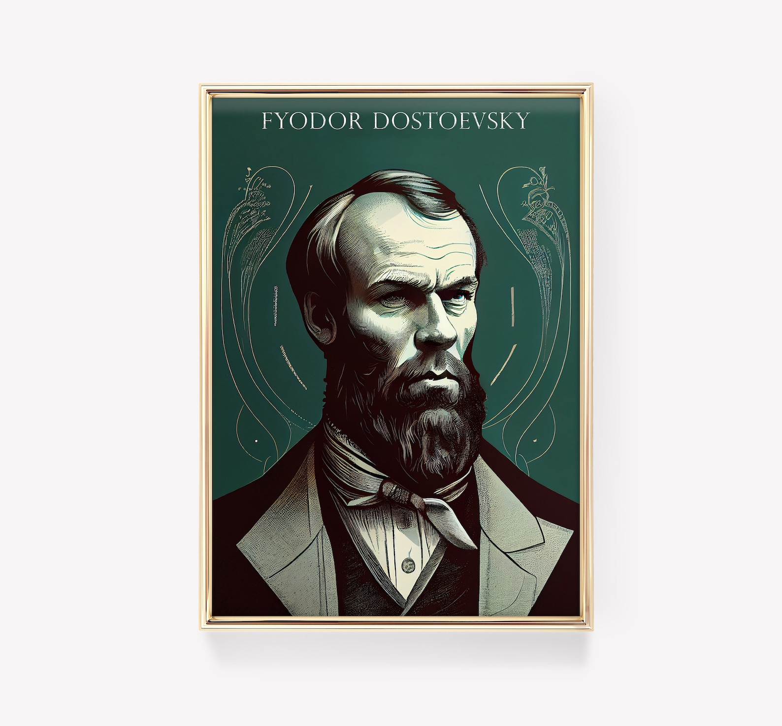 Fyodor Dostoevsky Poster | Vintage Wall Art | Bookworm Gift | Bookworm ...