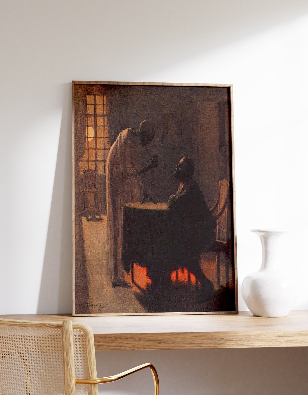 The Agreement - Hans Printz | Classic Art Print | Vintage Painting ...