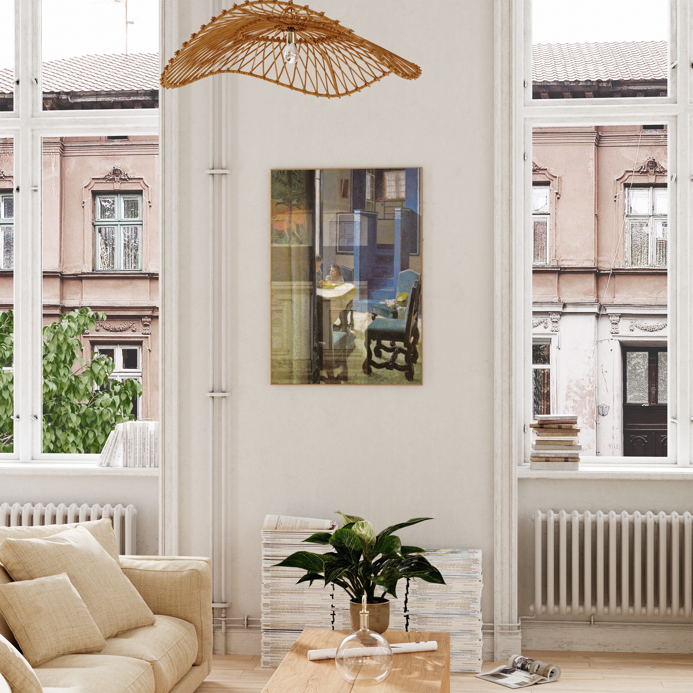 Interior Print | Vintage Poster | Interior Painting | Interior Wall Art ...