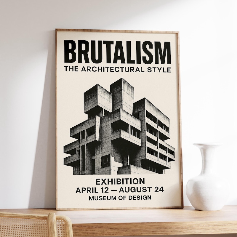 Concrete Art Brutalist - Etsy