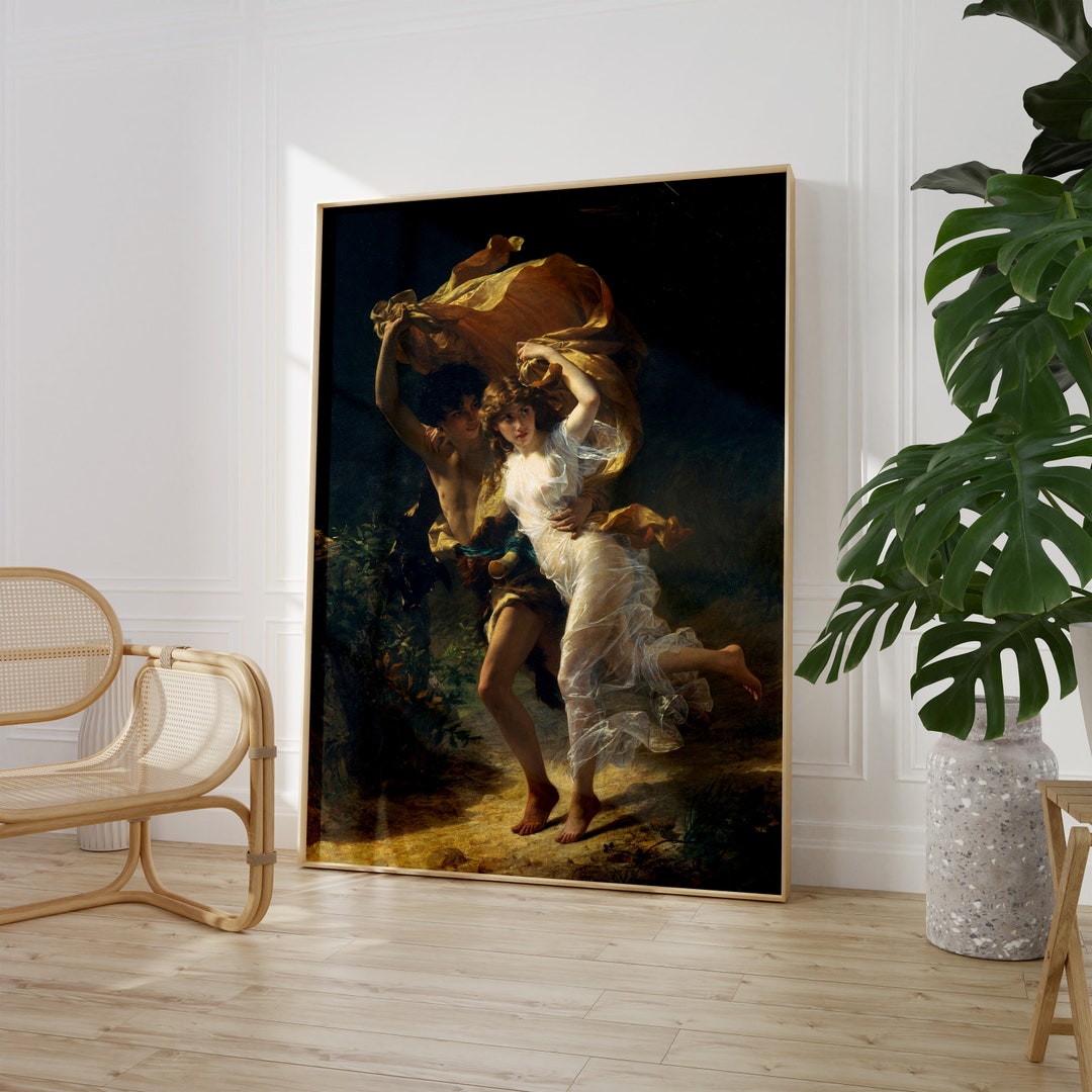 The Storm - Pierre-auguste Cot (1880) - Couple - Lovers - Boy and Girl ...
