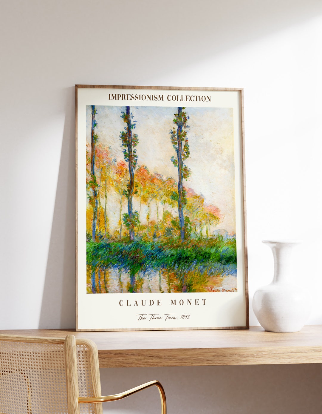 Claude Monet Poster | the Three Trees | Monet Wall Art | Monet Print ...