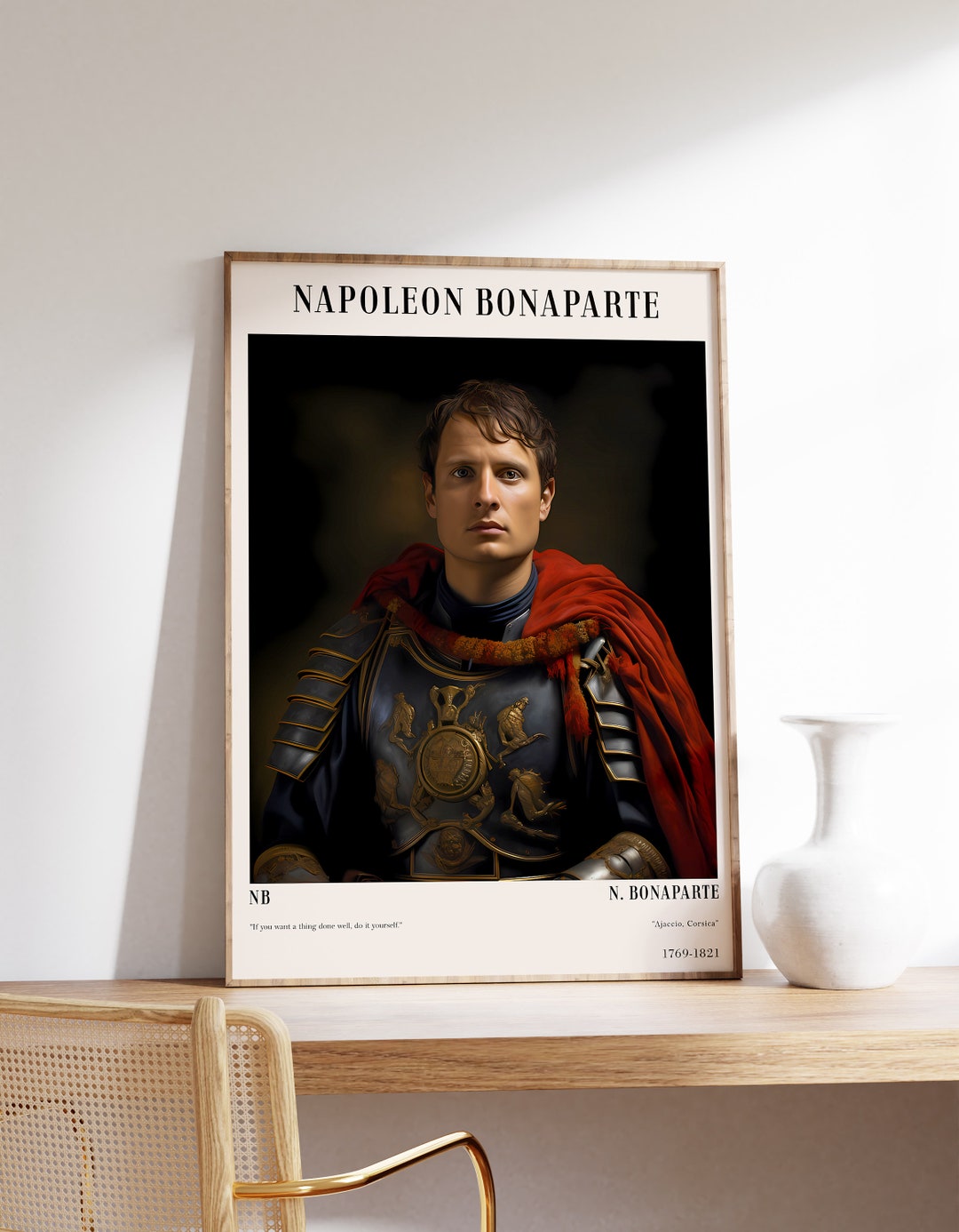 Napoleon Bonaparte Poster | Vintage Portrait | Historical Poster ...
