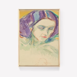 Edvard Munch Prints | Female Head (1932-1942) | Vintage Painting ...