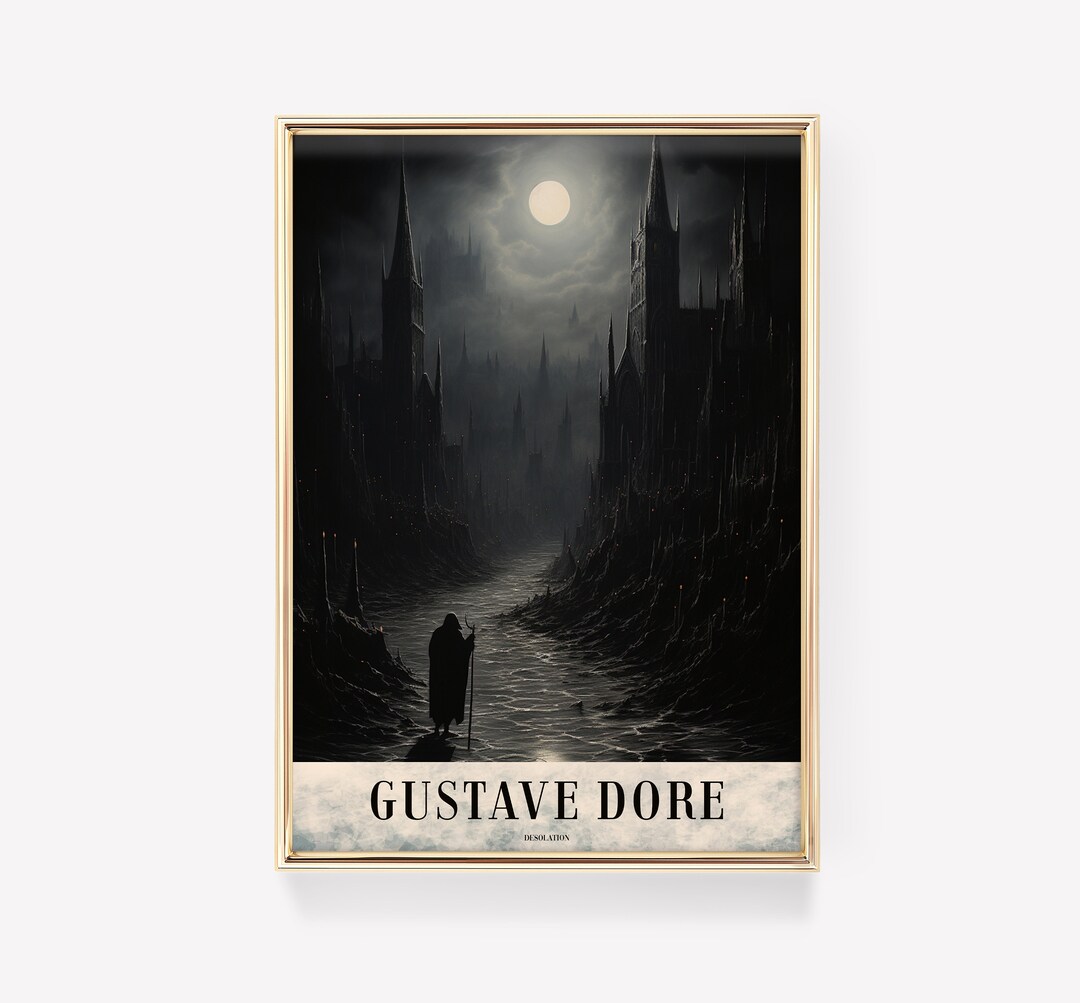 Desolation Art | Gustave Dore | Gothic Wall Art | Aesthetic Wall Art ...