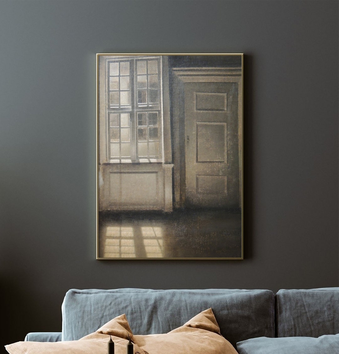 Vilhelm Hammershoi - Interior Sunlight on the Floor (1906) - Poster ...