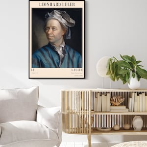 Leonhard Euler Poster - Modern Art Print Photo Gift Quote Museum ...