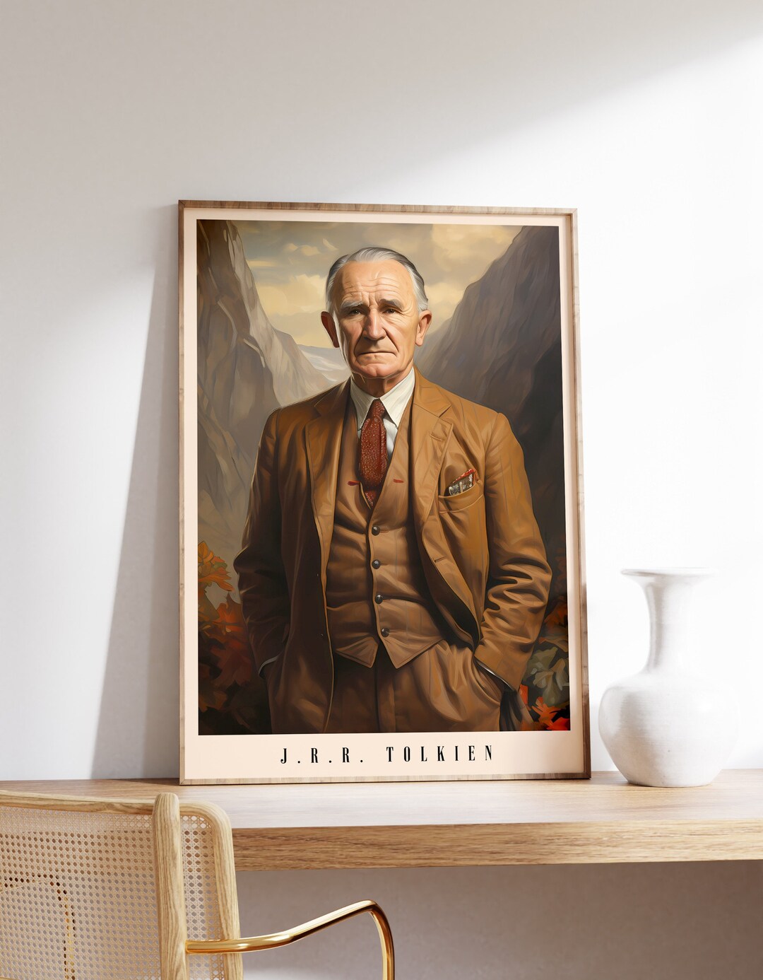 J.R.R. Tolkien Print | Author Print | J.R.R. Tolkien Poster ...