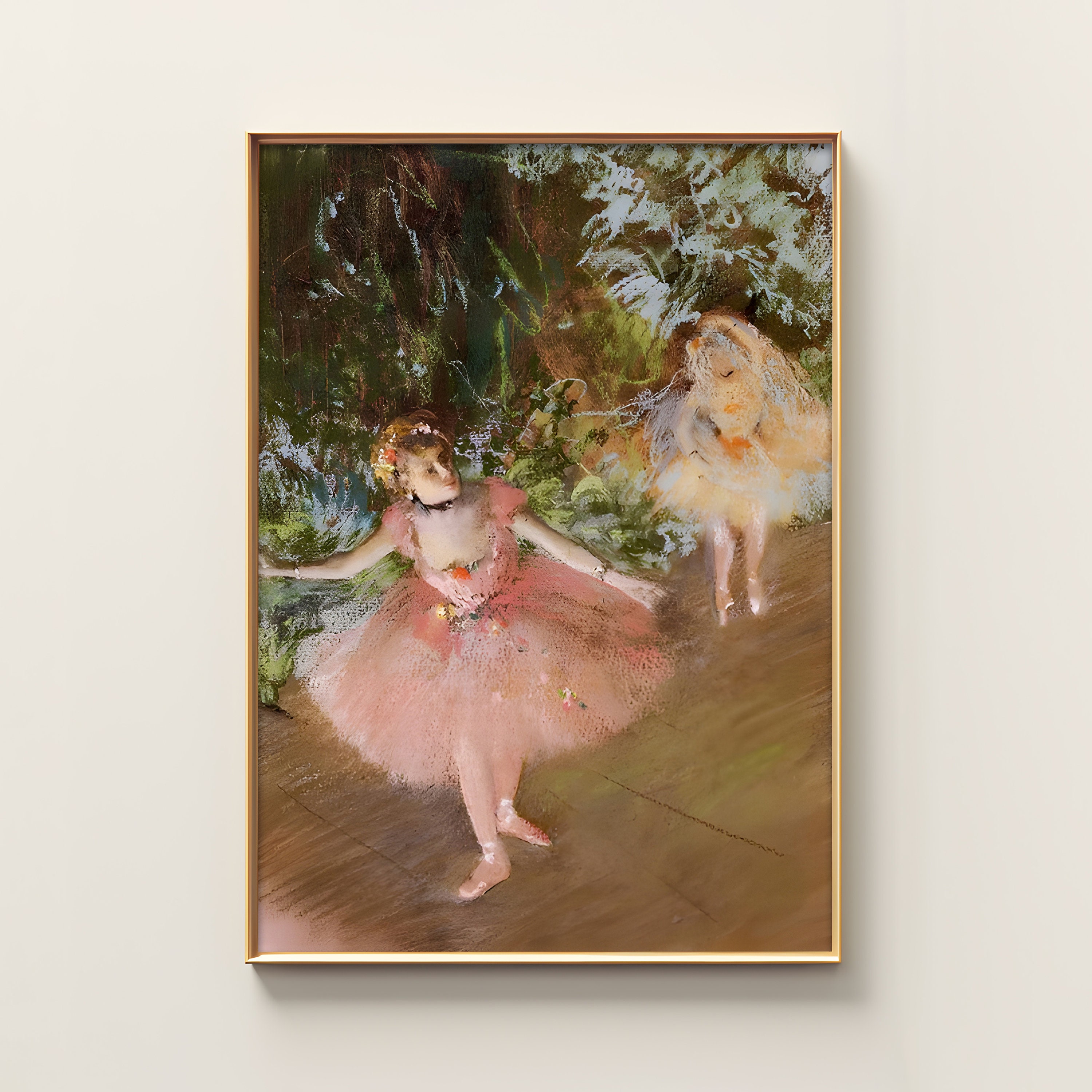 Dancer on Stage by Edgar Degas | Dancers Painting | Famous French ...