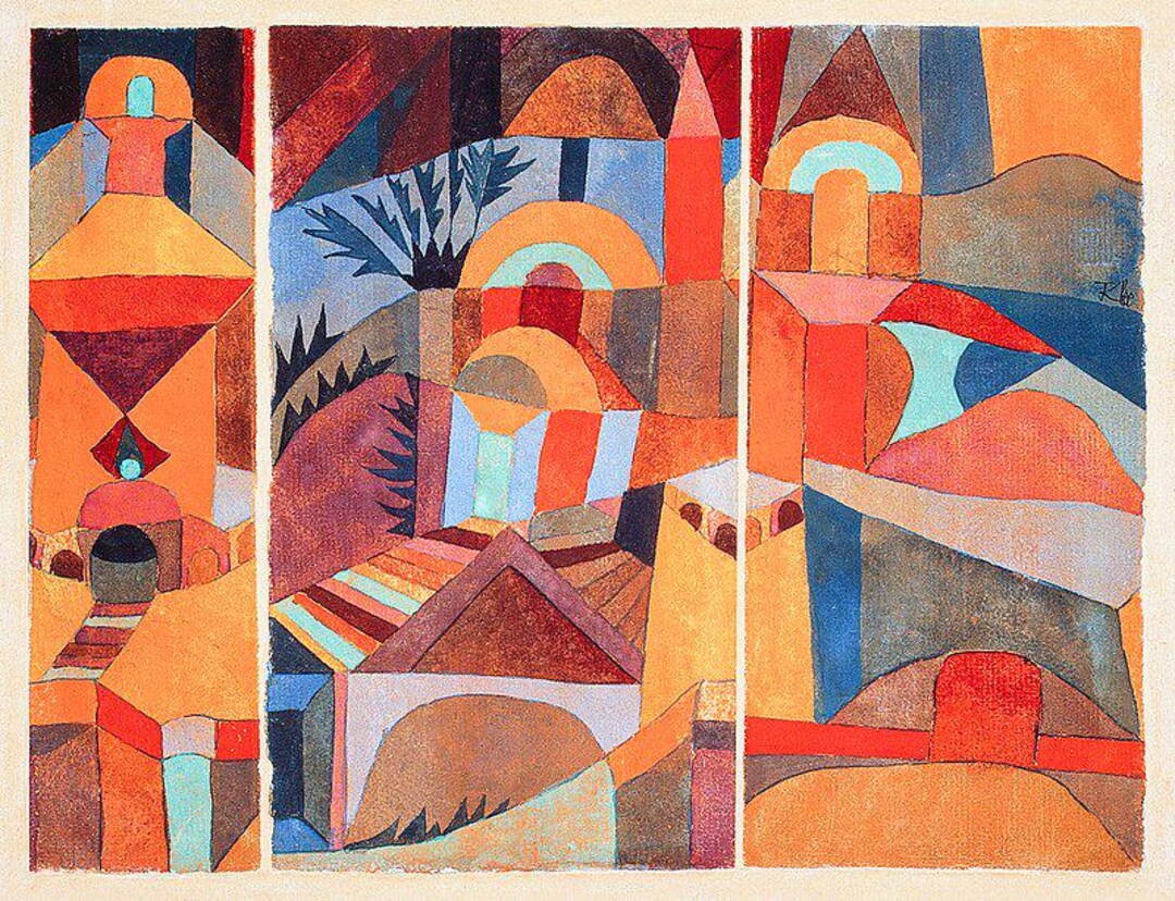 Paul Klee Ad Parnassum Print | Vintage Painting | Modern Art Poster ...