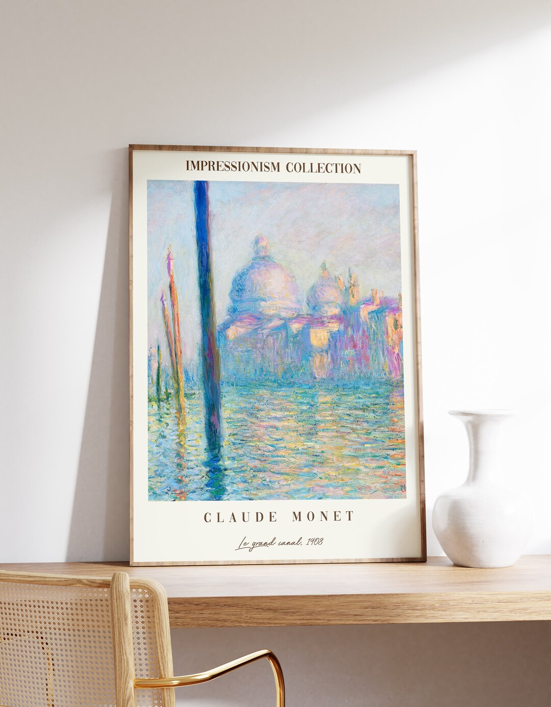 Claude Monet Exhibition Poster | Le Grand Canal | Monet Wall Art ...