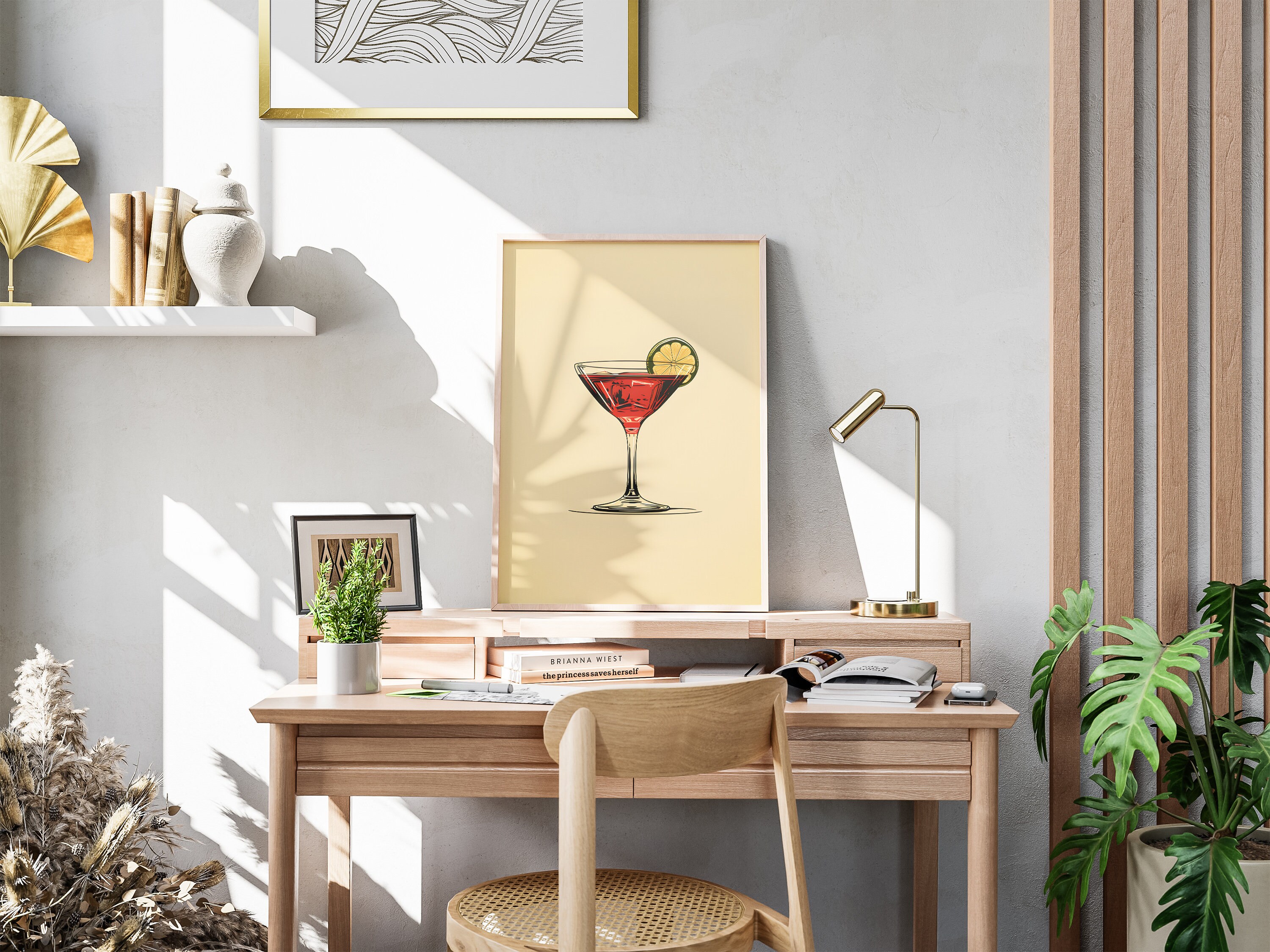 Minimalist Cocktail Art Print | Line Art | Alcohol Cocktail Print ...