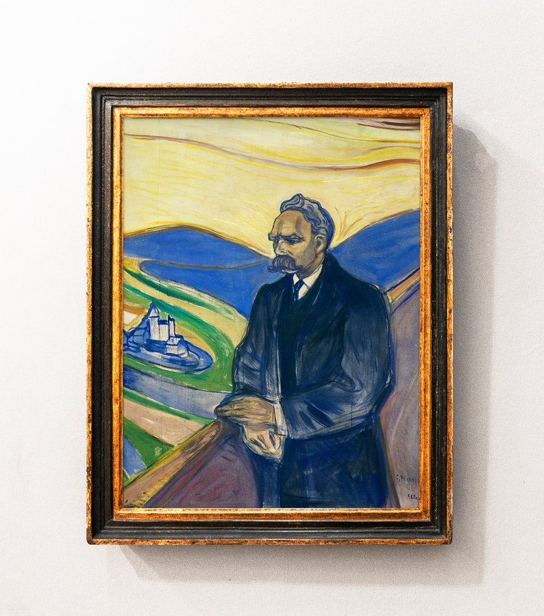 Edvard Munch Friedrich Nietzsche Portrait 1906 Canvas - Etsy