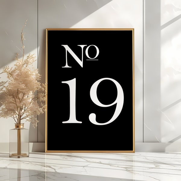 House Number Print - Etsy