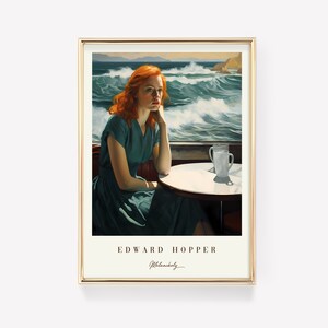 Edward Hopper | Exhibition Poster | Mid Century Modern | Victorian ...